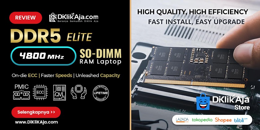 Review TEAMGROUP RAM Elite DDR5 4800 SO-DIMM: Multitasking Tanpa Lag ...